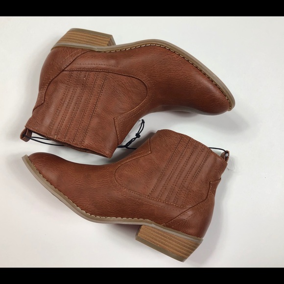 Universal Thread | Shoes | Womens Western Cognac Ankle Boot Georgia ...